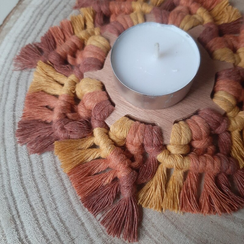 Macrame Candle Holder - Etsy