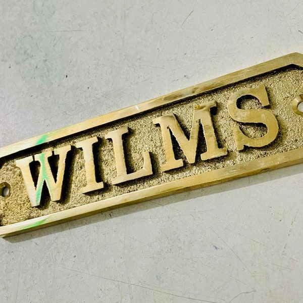 Brass Plaque - Etsy
