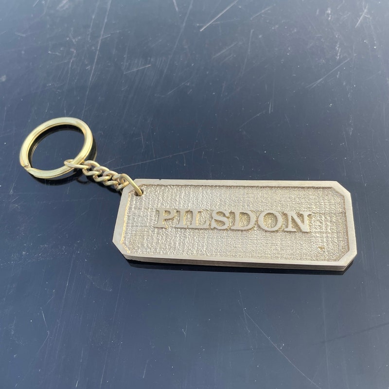 Brass Keychain - Etsy