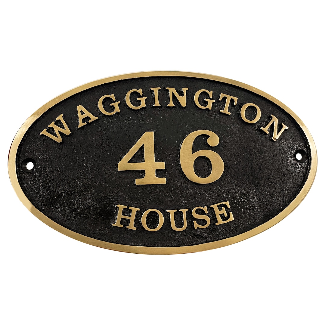 Residential Address Sign - Personalized House Number - Custom Home ...