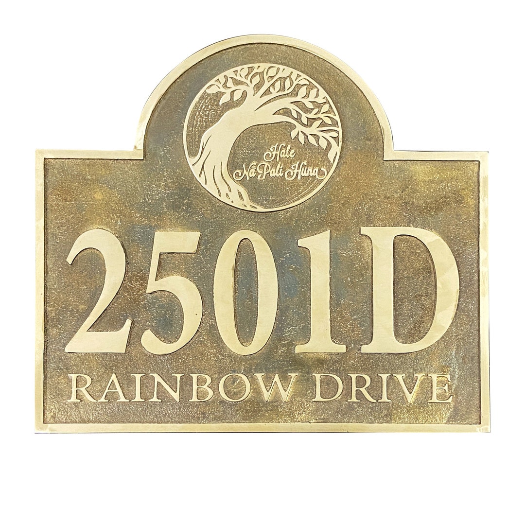 Customized Street Plaques Address Marker Housewarming Gift House Number ...
