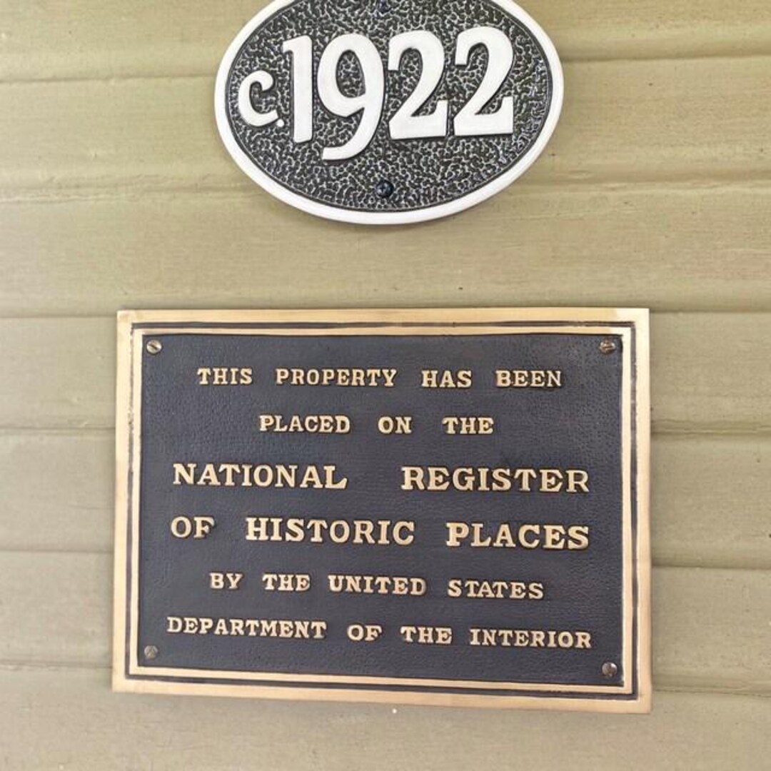 Custom Historic Property Plaque - Solid Brass National Register Style ...