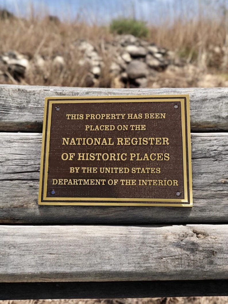 Custom Historic Property Plaque - Solid Brass National Register Style ...