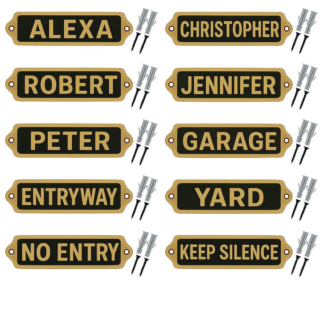 Personalized Door Sign - Customized Plaques - Custom Signs - Door Signs ...