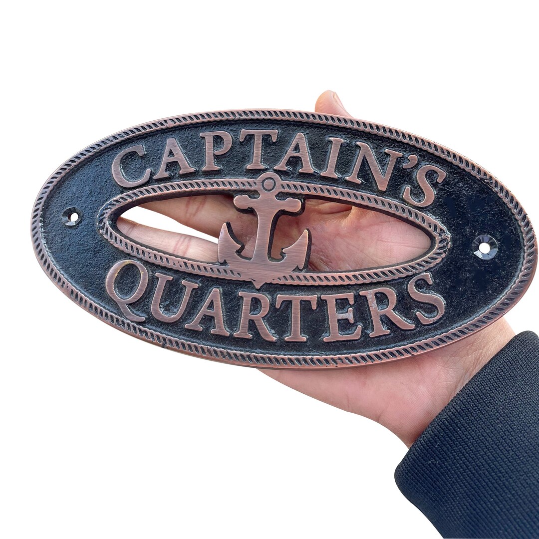 Nautical Door Signs - Captain’s Quarters Sign - Nautical Decor Wall ...