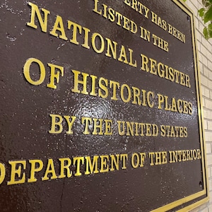 National Register of Historic Places Plaque: Cast Brass Historic ...