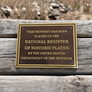 National Register of Historic Places Plaque: Cast Brass Historic ...