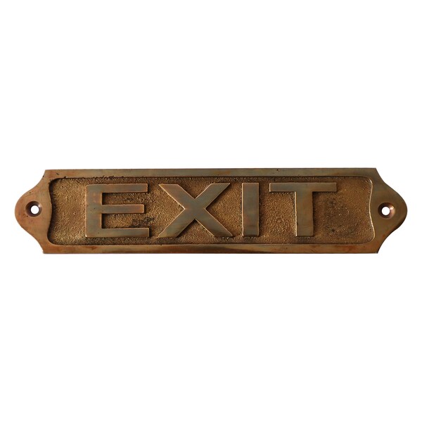 Exit Sign - Etsy UK