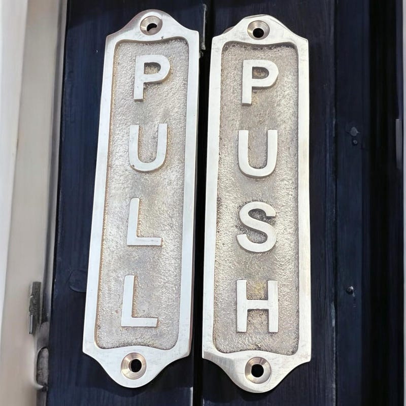 Push Pull Door Signs - Etsy
