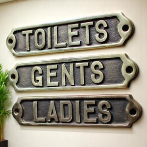 Personalized Bronze Door Sign – Victorian Cast Plaque, Housewarming ...