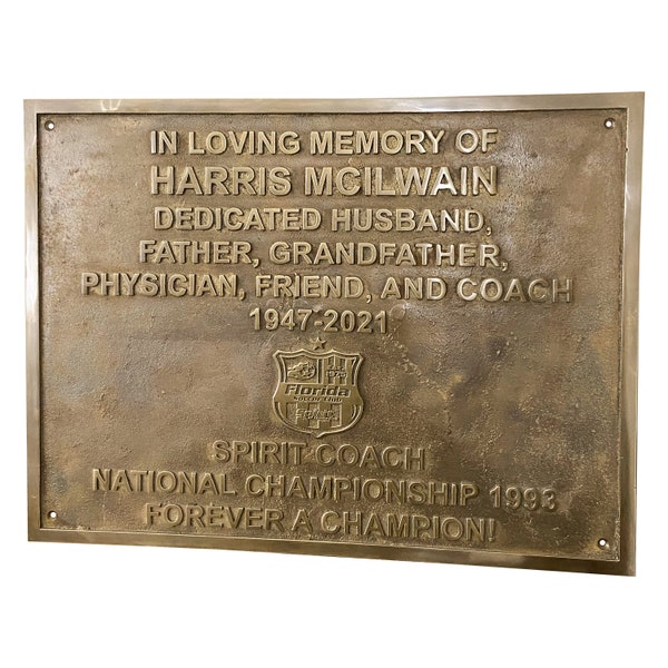 Cast Aluminum Memorial Plaque - Etsy