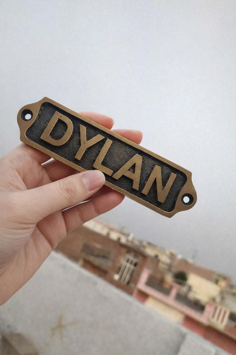 Personalized Bronze Door Sign – Victorian Cast Plaque, Housewarming ...