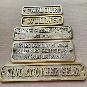 Customized Signs Brass Plaques Est Plaques Personalized Plaques Office ...