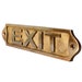 Solid Brass Door Signs - EXIT, Vintage Antique Victorian Cast Metal ...