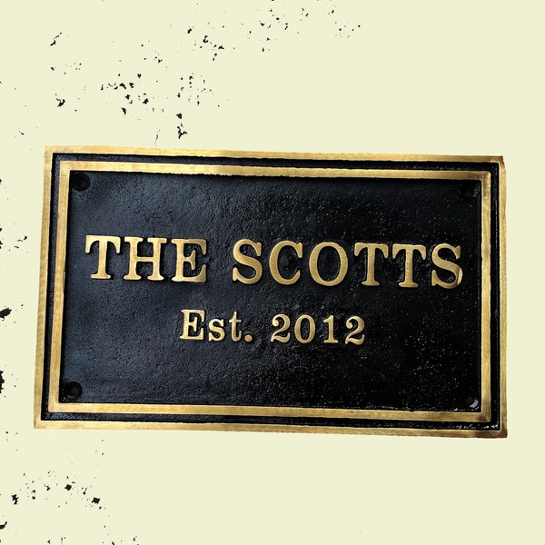 Brass Plaque - Etsy