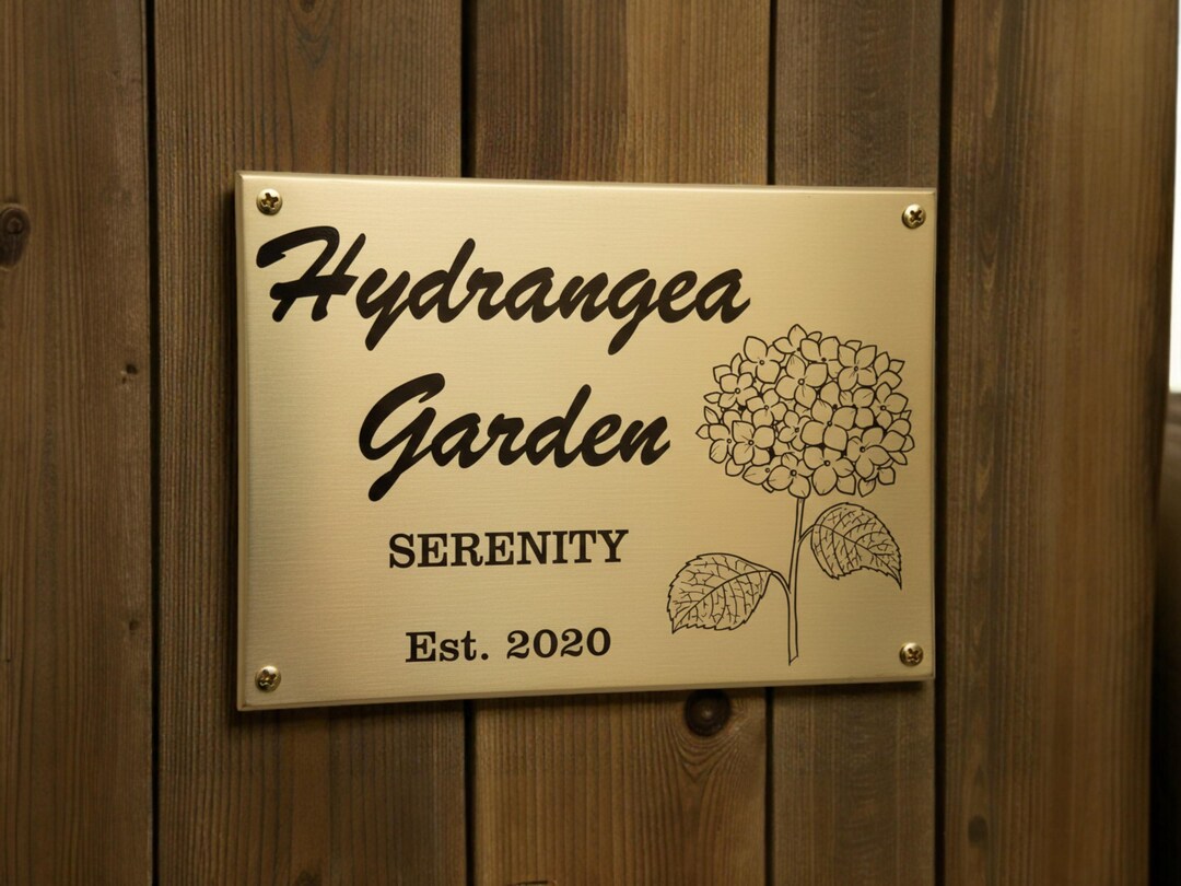 Personalized Laser-engraved Brass Plaque | Memorial, Business & Custom ...
