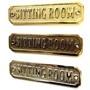 Custom Door Sign - Personalized Sign - Solid Brass Door Sign ...