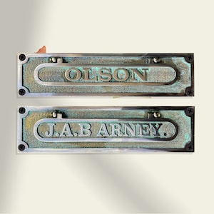 Outside Hinge Mail Slot - Letter Box Sign - Customized Size Sign ...