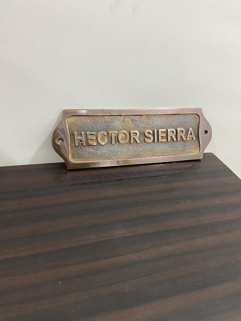 Personalized Bronze Door Sign – Victorian Cast Plaque, Housewarming ...