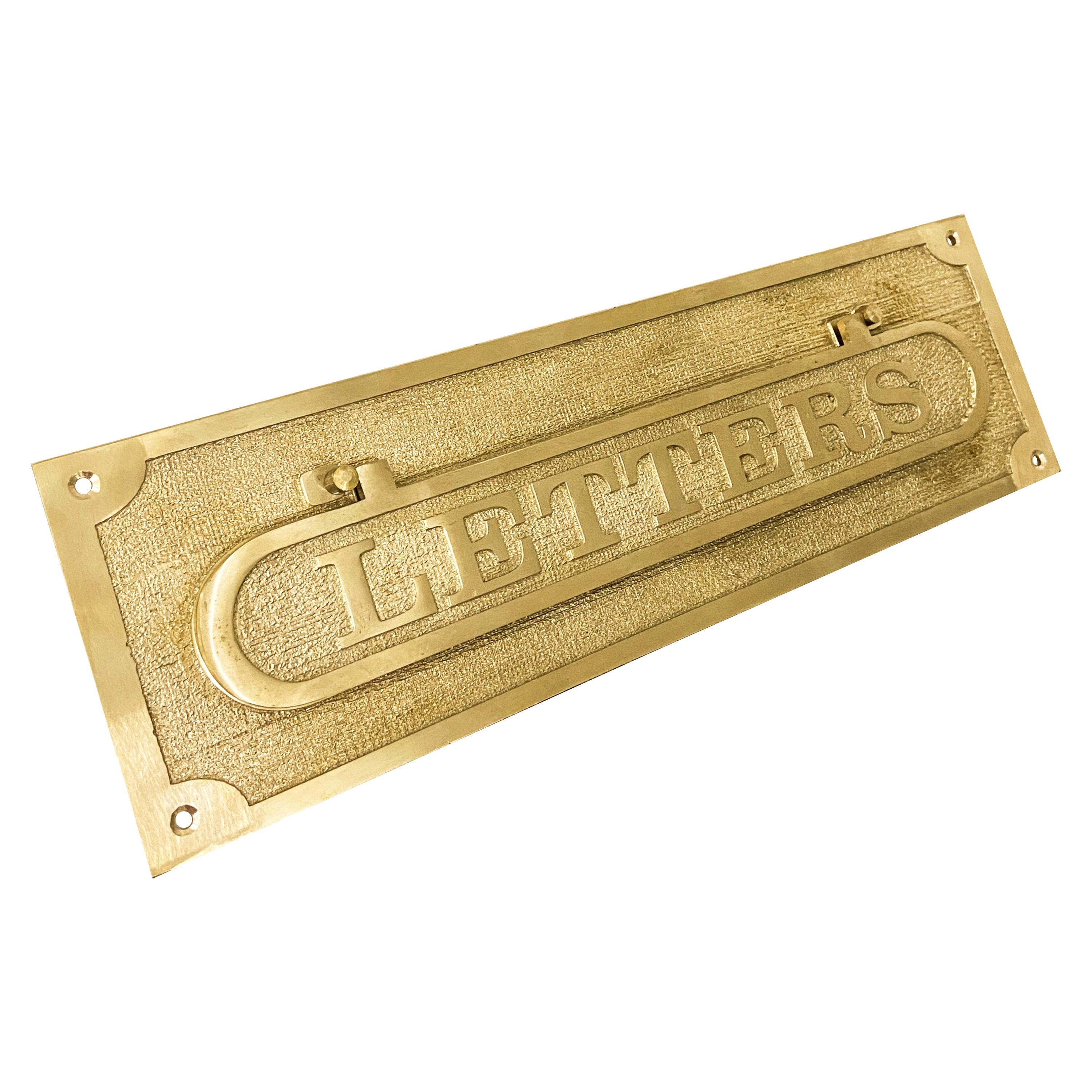 Cast Brass Customized Letter Mail Slot - Letter Box - Customized Sign ...