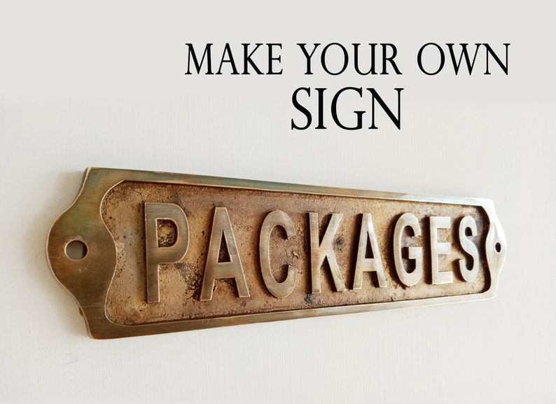 Vintage style Custom door signs & plaques Custom size | Etsy