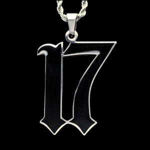 Xxxtentacion 17 Necklace! Stainless Steel & Black Enamel Pendant ...