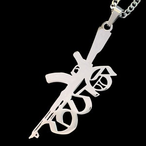 Suicideboys G59 Rifle Necklace! Polished Stainless Steel Pendant ...