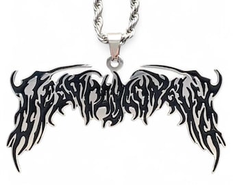 Playboi Carti Opium Necklace! Stainless Steel & Black Enamel Pendant ...