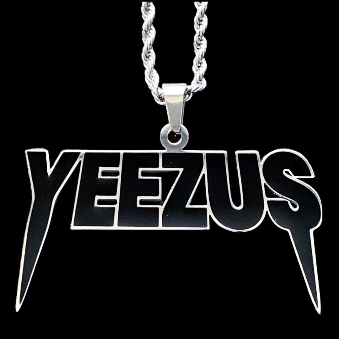 Kanye West YEEZUS Necklace! Stainless Steel & Black Enamel + Choice of ...