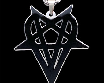 Playboi Carti Opium Necklace! Stainless Steel & Black Enamel Pendant ...