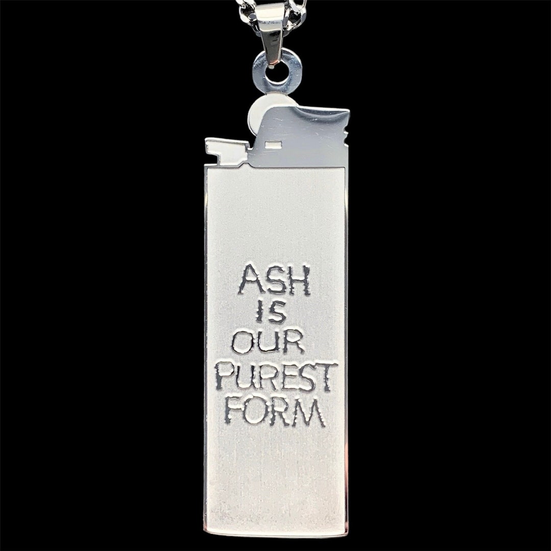 Lil Peep 'ash is Our Purest Form' Lighter Necklace Etched Stainless ...