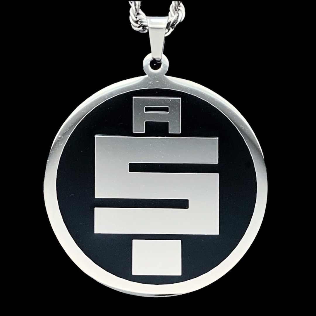 Nipsey Hussle All Money IN Necklace Stainless Steel & Blue Enamel ...