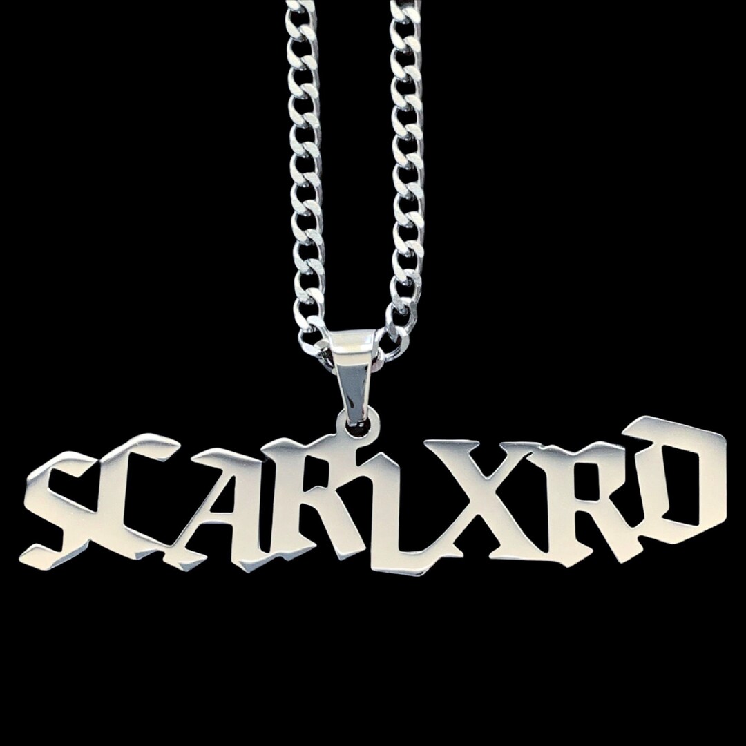 SCARLXRD Necklace! Polished Stainless Steel Pendant + Stainless Steel ...