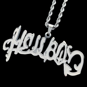 Lil Peep Hellboy Necklace Etched Stainless Steel Pendant Choice of ...