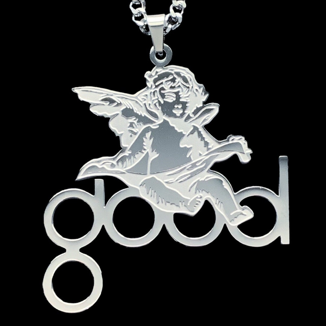 Kanye West G.O.O.D. Music Necklace! Etched Stainless Steel + Choice of ...