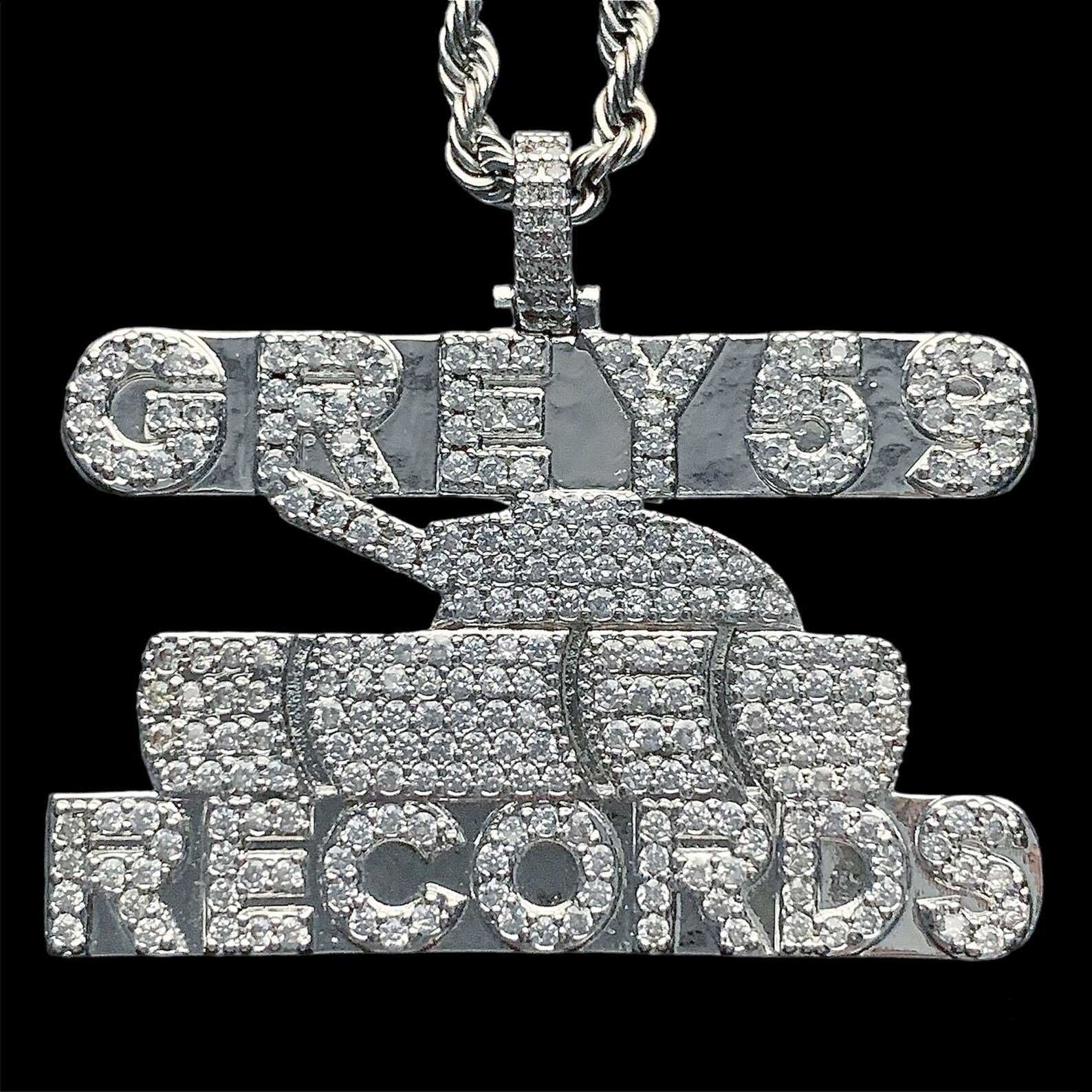 Suicideboys G59 Tank Necklace Iced Out Cubic Zirconia Pendant Stainless ...