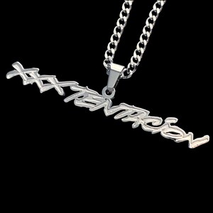 XXXTENTACION Necklace! Etched Stainless Steel Pendant + Choice of Chain ...