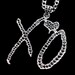 The Weeknd XO Necklace Iced Out XO Pendant Stainless Steel Chain abel ...