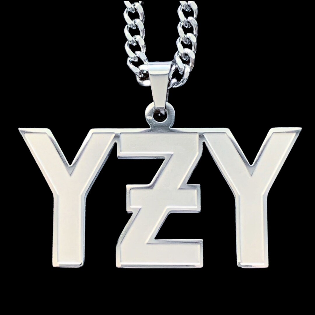 Kanye West YƵY Necklace Etched Stainless Steel Choice of Chain yeezy ...