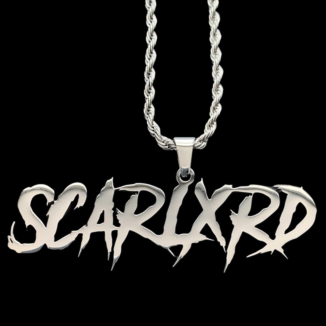Scarlxrd Necklace! Polished Stainless Steel Pendant + Stainless Steel ...