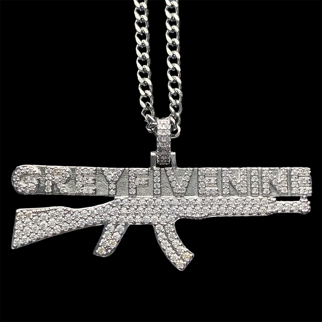 Suicideboys G59 AK Necklace! Iced Out Cubic Zirconia Pendant ...