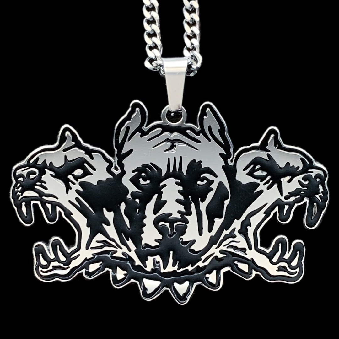 City Morgue Wardogs Necklace! Stainless Steel & Black Enamel Pendant ...