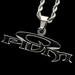 Playboi Carti OPIUM Necklace! Stainless Steel & Black Enamel Pendant ...