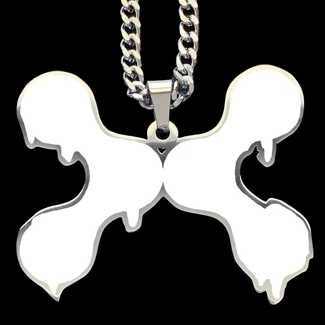Scarlxrd DXXM Life Necklace! Stainless Steel & White Enamel Pendant ...