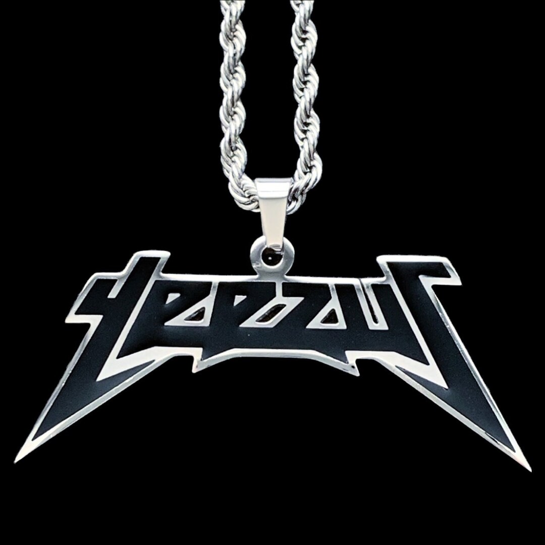 Kanye West Yeezus Necklace Stainless Steel & Black Enamel Choice of ...