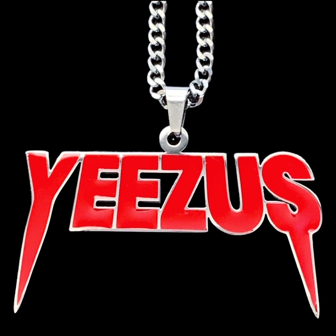 Kanye West YEEƵY Necklace! Stainless Steel & Red Enamel + Choice of ...