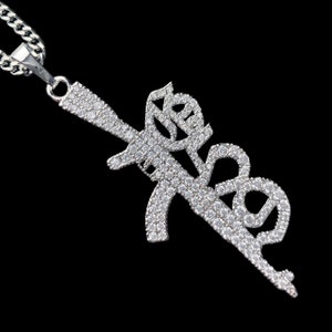 Suicideboys G59 Rifle Necklace! Iced Out Cubic Zirconia Pendant ...