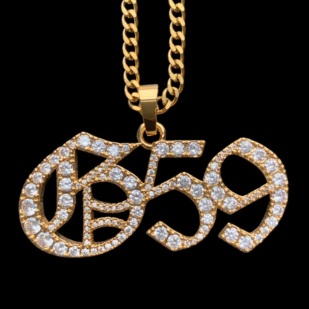 Suicideboys G59 Necklace! Gold Iced Cubic Zirconia Pendant + Stainless ...