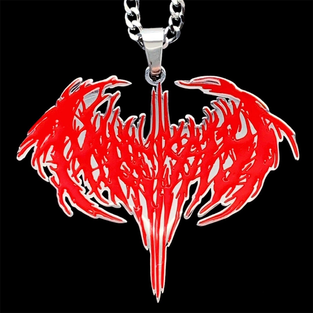 Playboi Carti Narcissist Necklace! Stainless Steel & Red Enamel Pendant ...