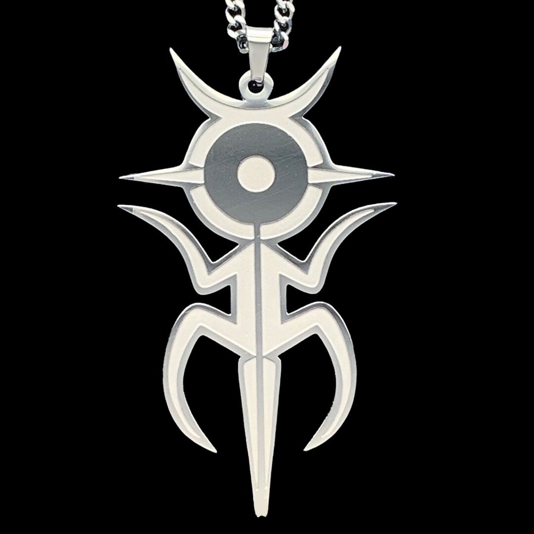 Ghostemane Blackmage Necklace Etched Stainless Steel Pendant Stainless ...